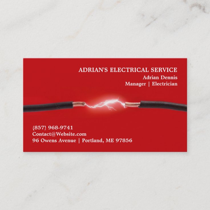 Electrician Business Card | Zazzle