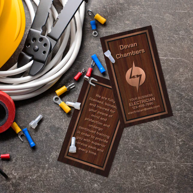 Electrician Business Card | Zazzle
