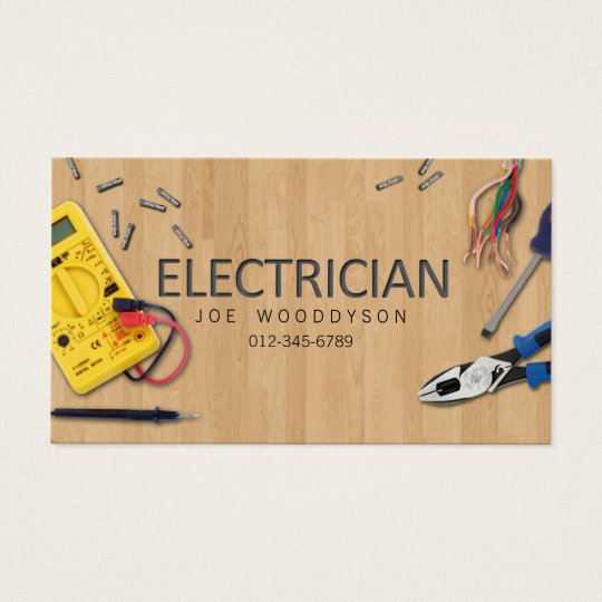 Electrician Business Card Electrical Tools | Zazzle.com