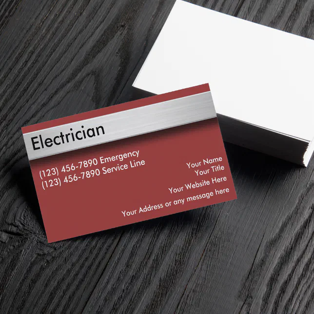 Electrician Business Cards | Zazzle