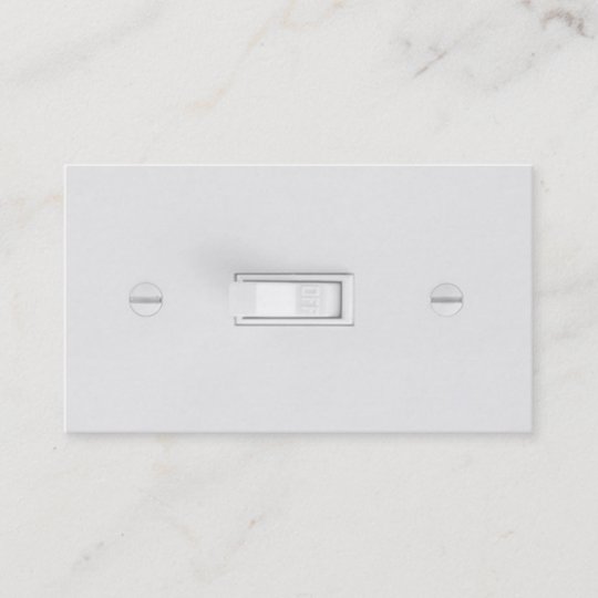 Electrician Business Cards (Light Switch) | Zazzle.com