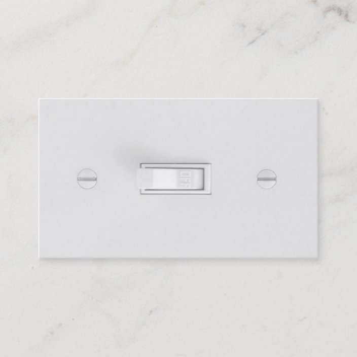 Electrician Business Cards (Light Switch) | Zazzle.com