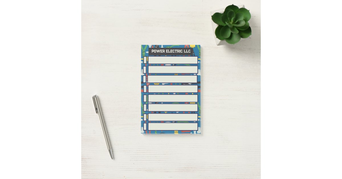 Electrician Check List To Do List Post-it Notepad | Zazzle