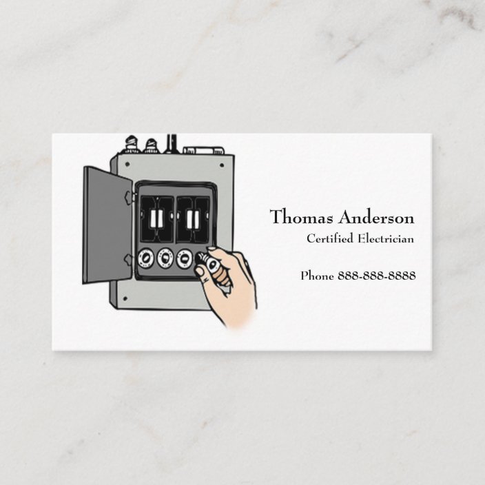 Electrician Electric Company Business Card | Zazzle.com