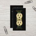 Electrician electric company electrical outlets business card | Zazzle