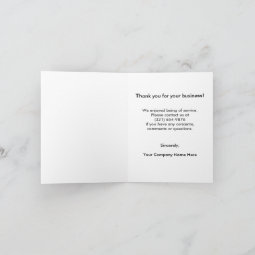 Electrician electrical company custom thank you | Zazzle