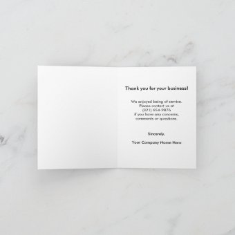 Electrician electrical company custom thank you | Zazzle