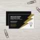 Electrician | Electrical Contractor Business Card | Zazzle