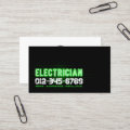 Electrician Electrical Contractor Business Card | Zazzle