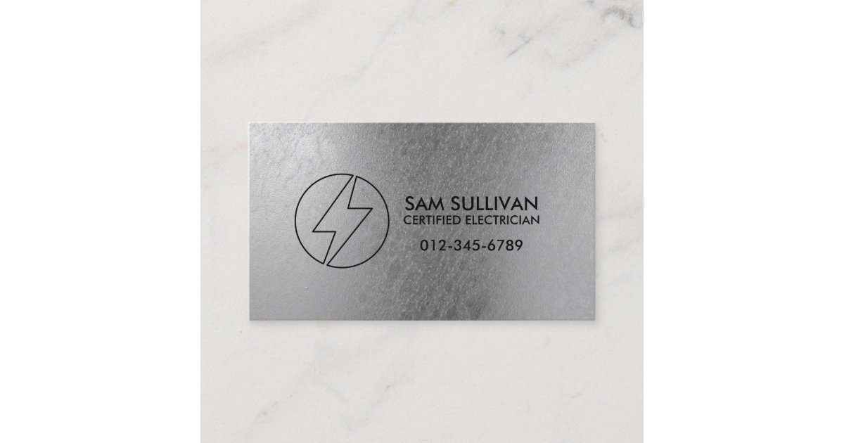 Electrician Electrical Contractor Business Card | Zazzle