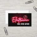 Electrician Electrical Contractor Business Card | Zazzle