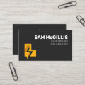 Electrician Electrical Monogram L Business Card | Zazzle
