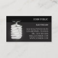 Electrician Electrical Services Light Bulb Business Card | Zazzle