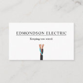 Electrician Electrical Wire Business Card | Zazzle