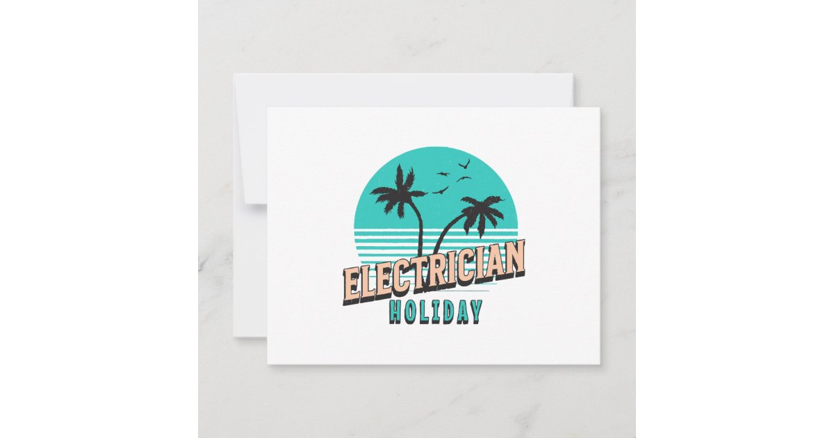 Electrician Holiday Thank You Card | Zazzle