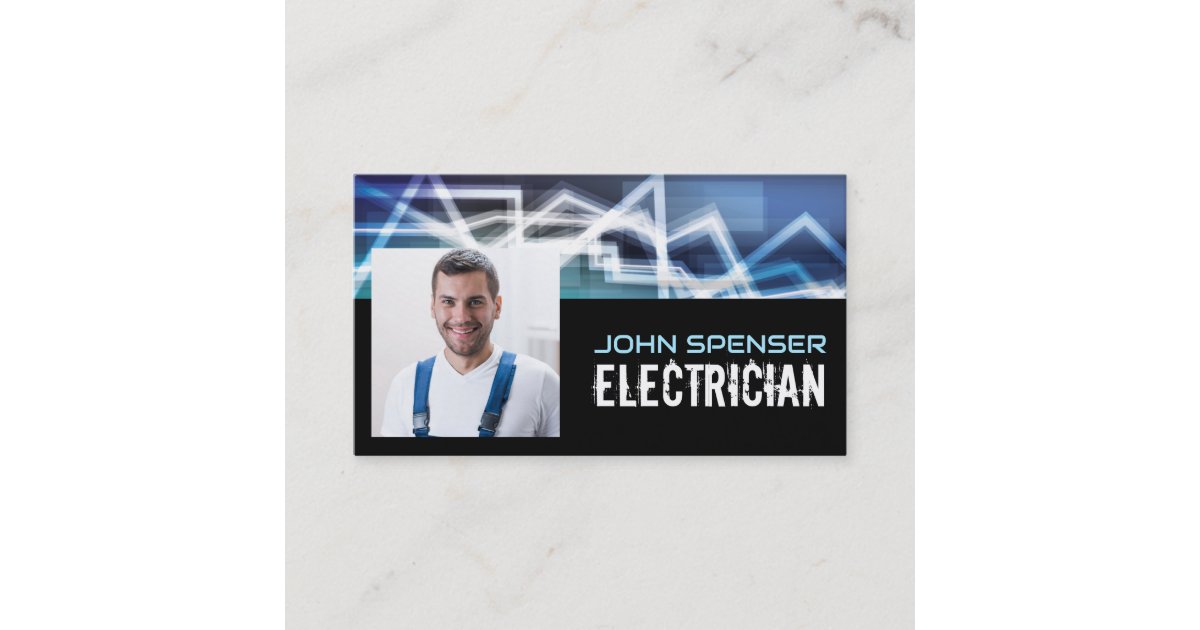 Electrician Home Wiring Service Lighting Business Card | Zazzle