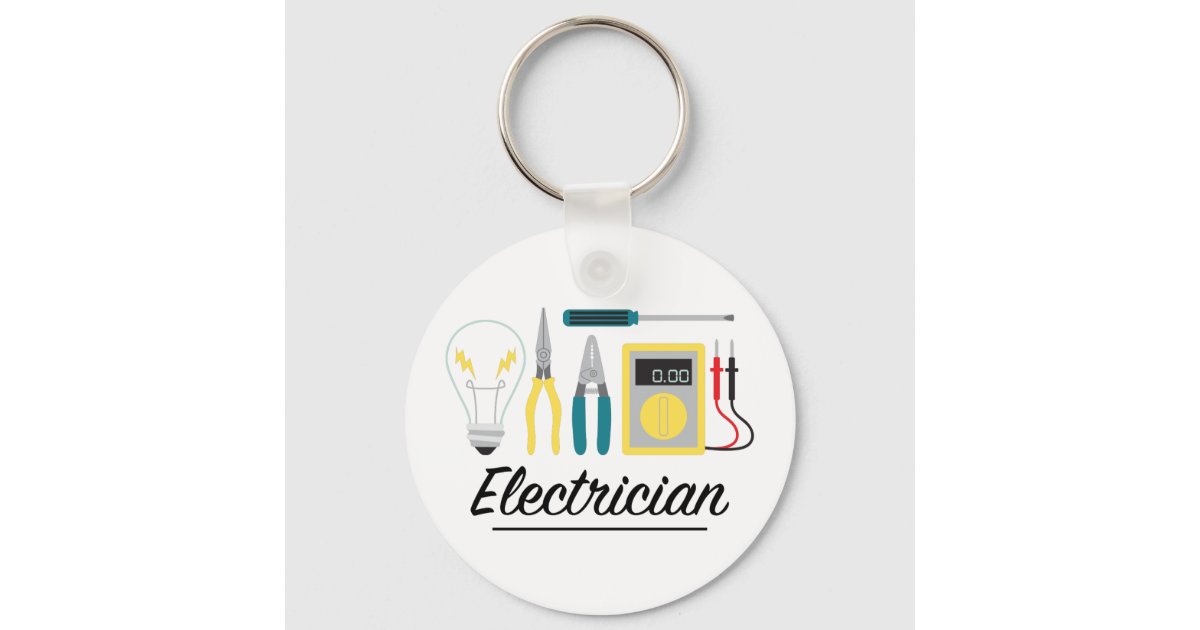 Electrician Keychain | Zazzle