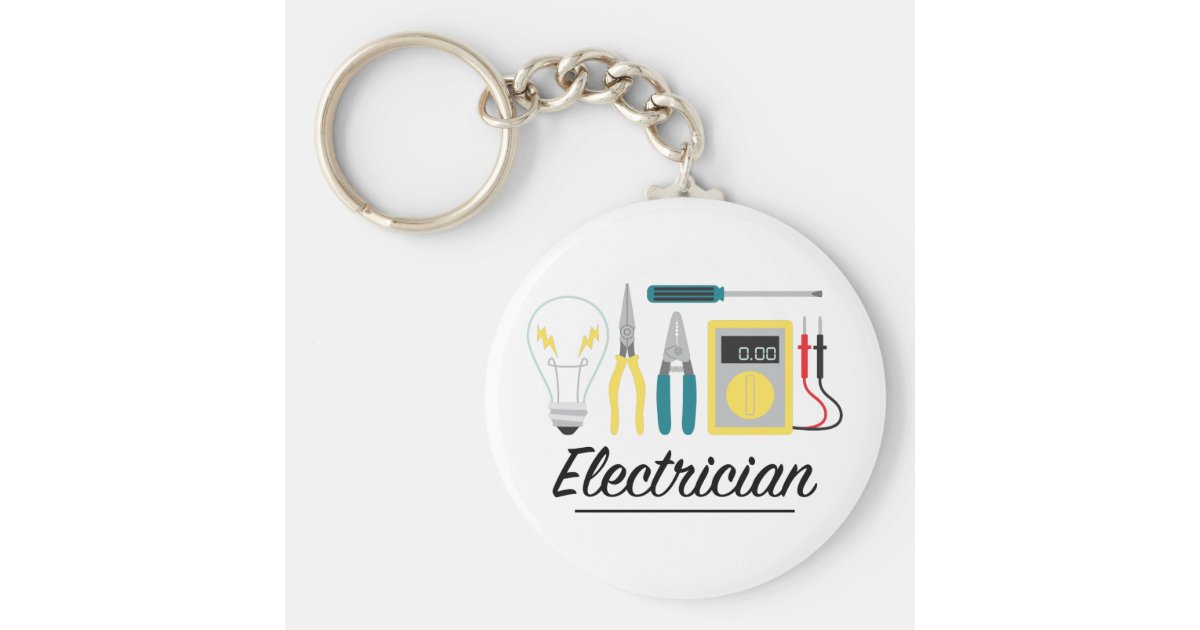 Electrician Keychain | Zazzle.com