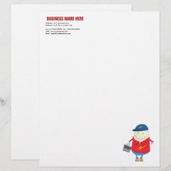 electrician letterhead | Zazzle