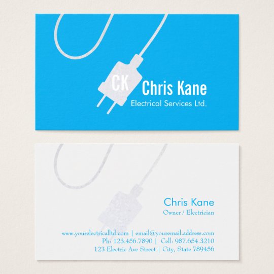 electrician logo design business card | Zazzle.com