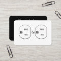 Electrician Plug-in Socket Business card | Zazzle