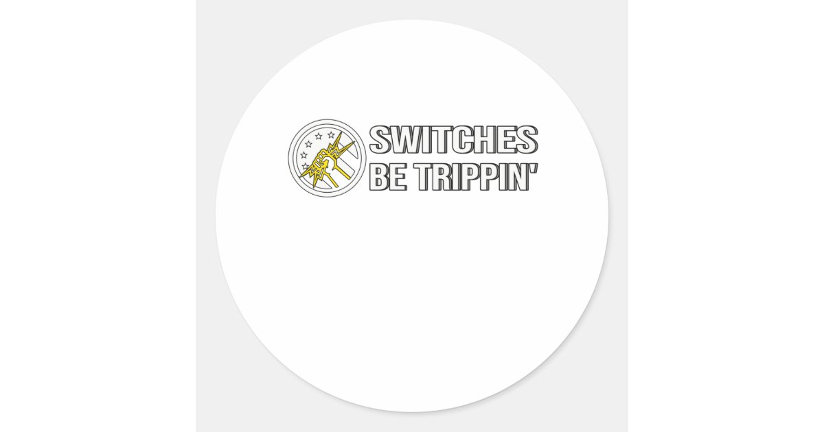 Electrician Pun Pun Flag Electronics Engineer Classic Round Sticker ...
