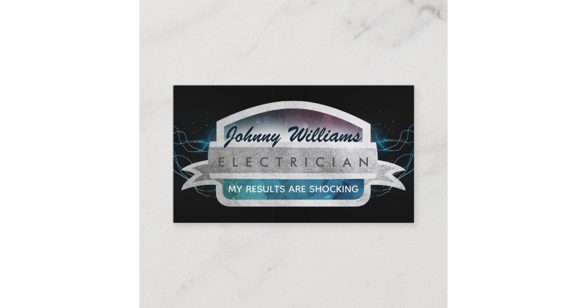Electrician Slogans Business Cards | Zazzle