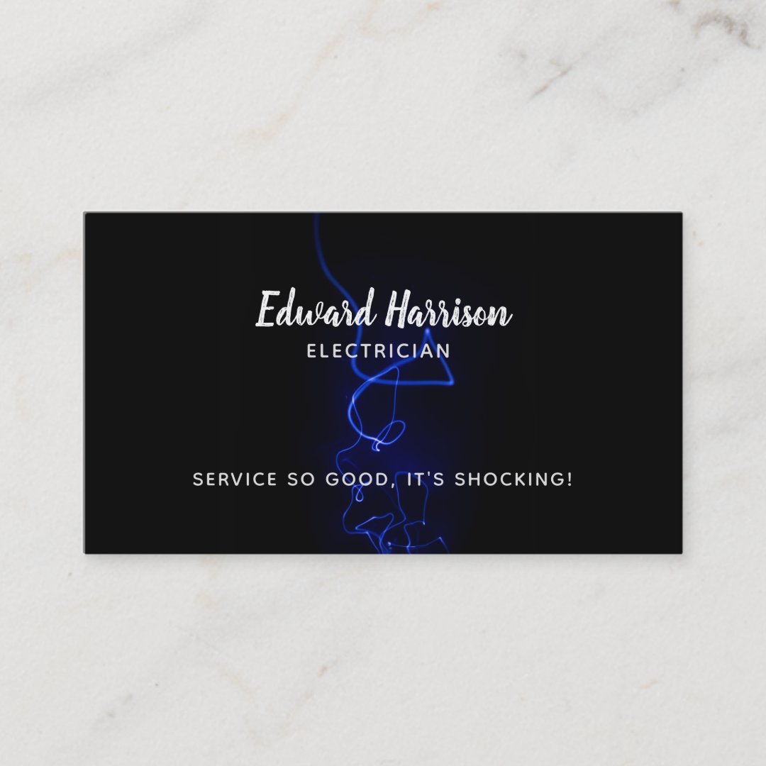 Electrician Slogans Business Cards | Zazzle