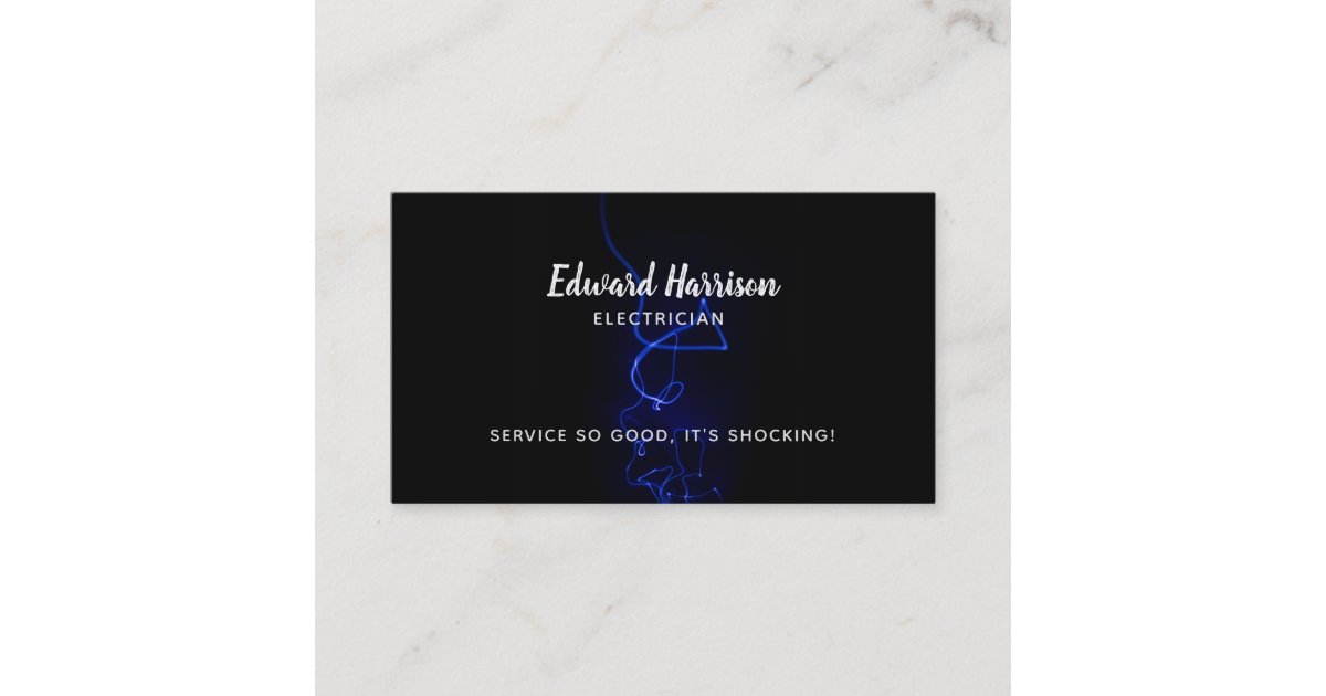 Electrician Slogans Business Cards | Zazzle