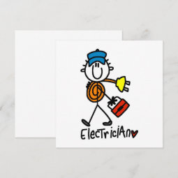Electrician Stick Figure | Zazzle