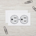 Electrician's outlet business card design | Zazzle