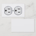 Electrician's outlet business card design | Zazzle