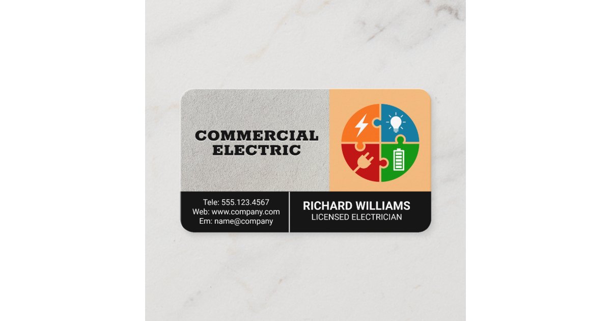 Electricity Power and Energy Business Card | Zazzle