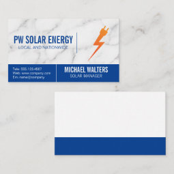 Electricity Power Logo Business Card | Zazzle