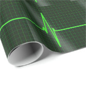 Electrocardiogram Waves Wrapping Paper | Zazzle