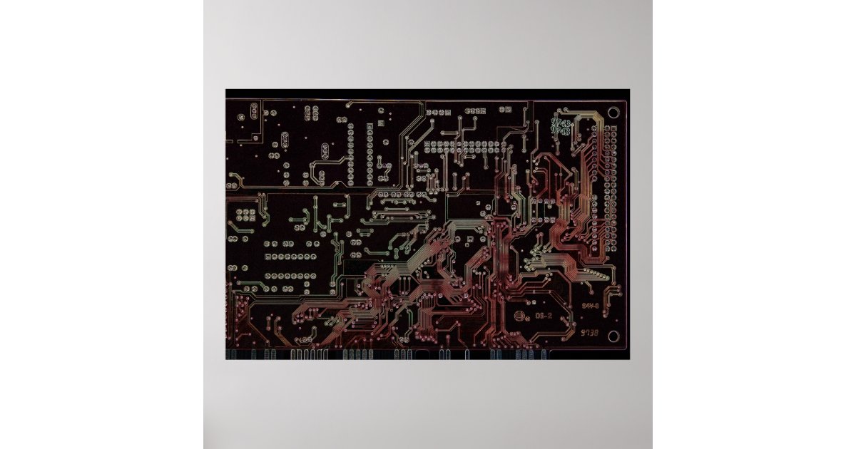 electronic circuit poster | Zazzle