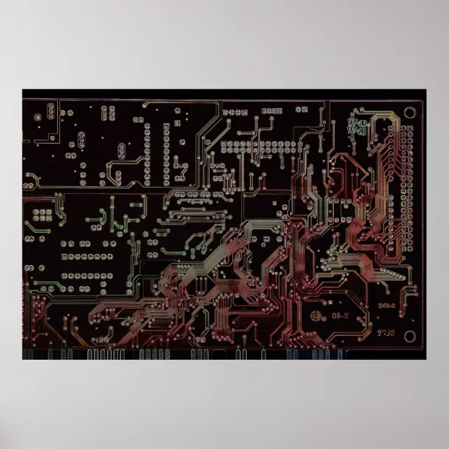 electronic circuit poster | Zazzle