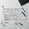 Electronic Circuit Schematic Diagram Symbols Desk Mat | Zazzle
