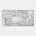 Electronic Circuit Schematic Diagram Symbols Desk Mat | Zazzle