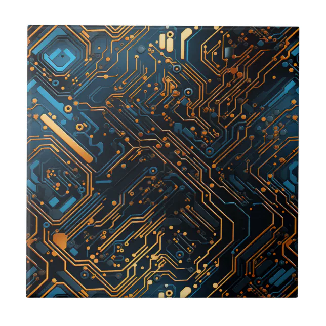 Electronic Circuit Tile | Zazzle