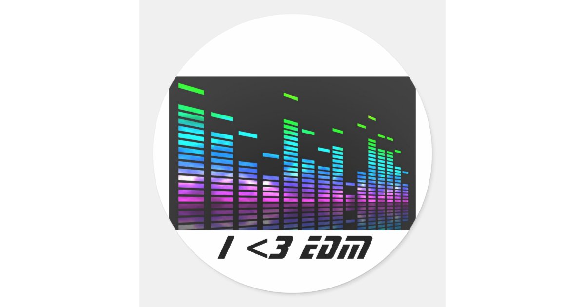 Electronic Dance Music sticker | Zazzle