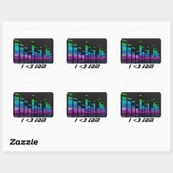 Electronic Dance Music sticker | Zazzle