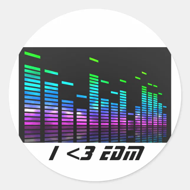 Electronic Dance Music sticker | Zazzle