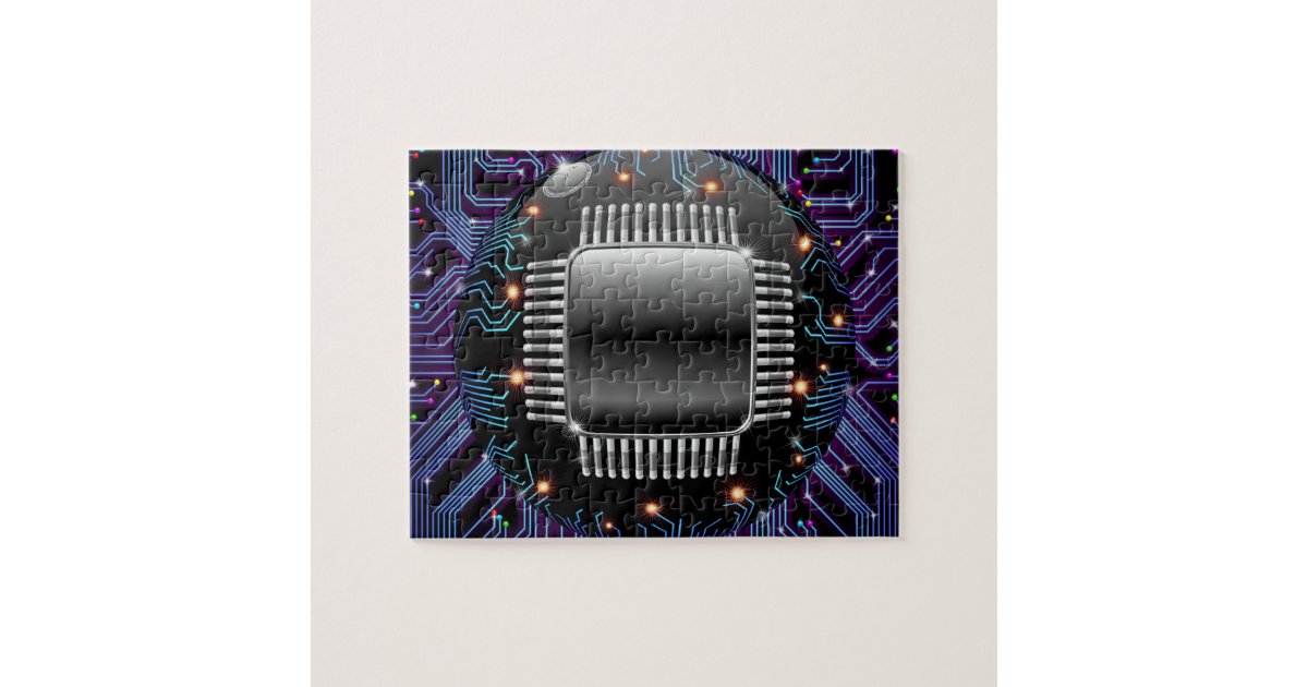 Electronic Motherboard Circuit Puzzle | Zazzle