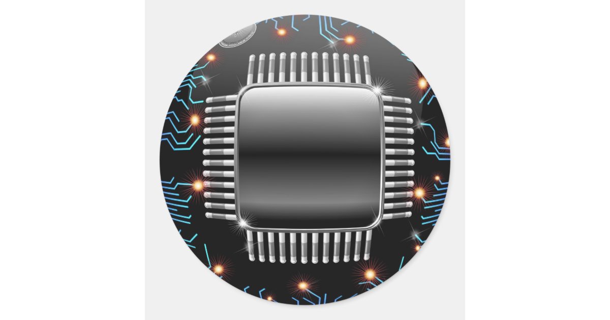 Electronic Motherboard Circuit Sticker | Zazzle