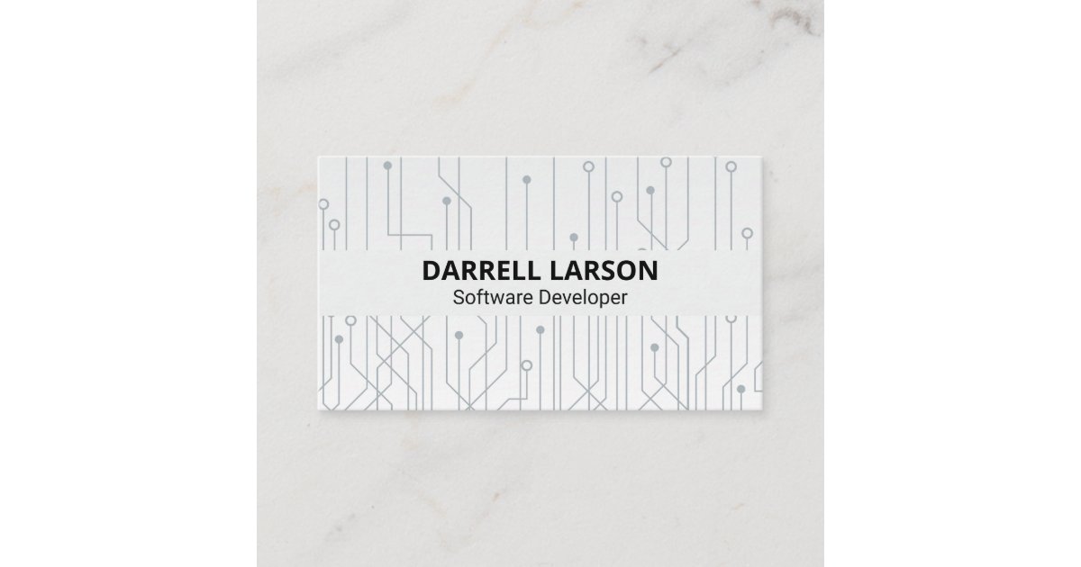 Electronic Nodes | Circuitry Business Card | Zazzle