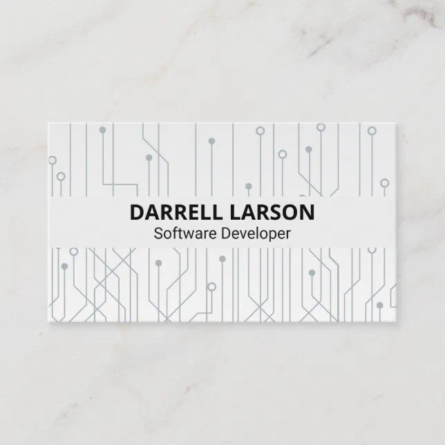 Electronic Nodes | Circuitry Business Card | Zazzle