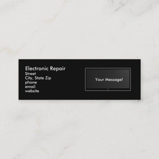 Electronic Repair Mini Business Card | Zazzle.com