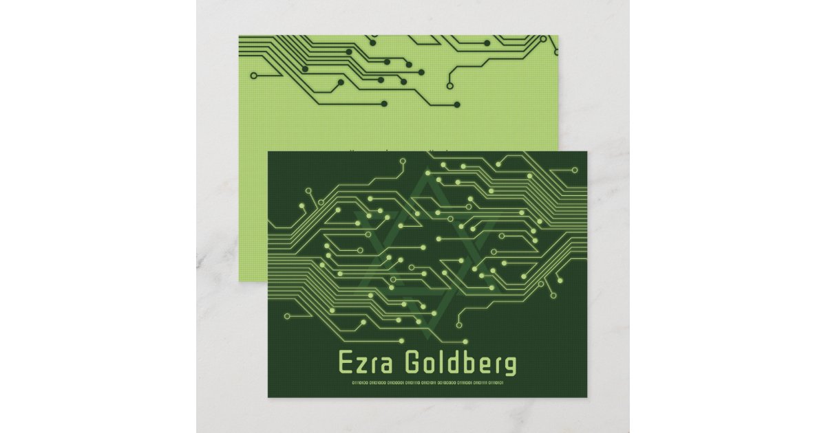 Electronics Computer Circuit Board Bar Mitzvah Thank You Card | Zazzle