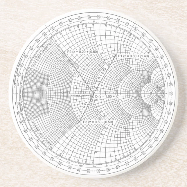 Electronics Engineer Smith Chart Coaster | Zazzle